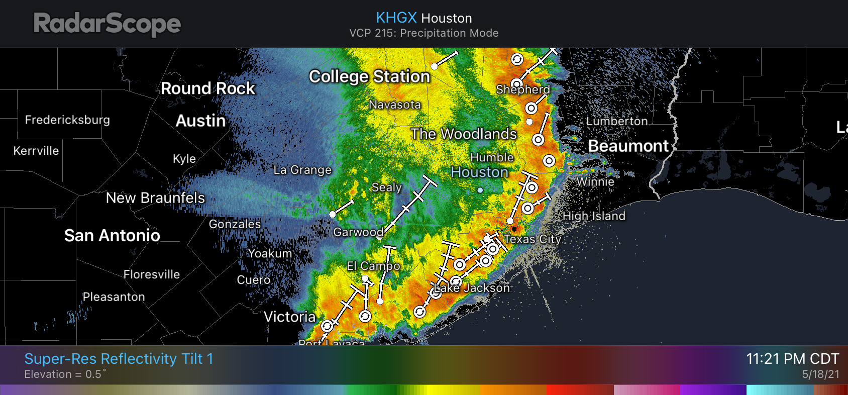 Instead of training storms on Tuesday night, Houston got saved by a ...