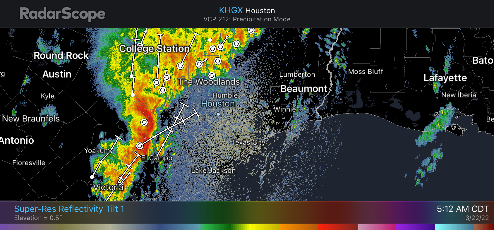 Strong line of storms will march through Houston this morning at rush ...
