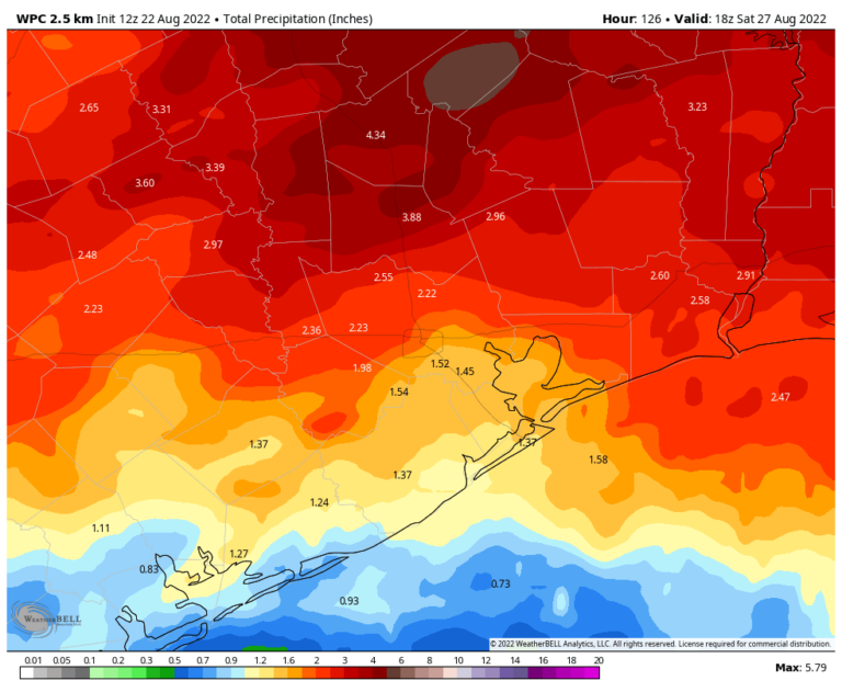 A rainy week ahead for Houston, but also a cooler one for late August ...