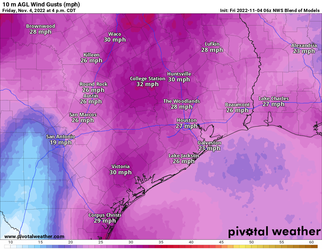 Strong storms possible later, but then a placid weekend for Houston ...