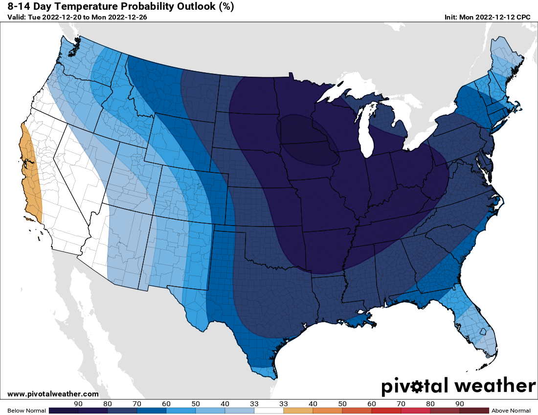 Temperatures are going to plummet before Christmas. The question is how ...