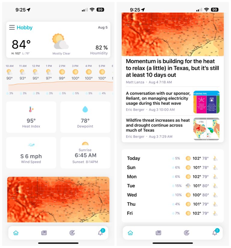 Darker and wider: Introducing the Space City Weather app 2.0 – Space ...