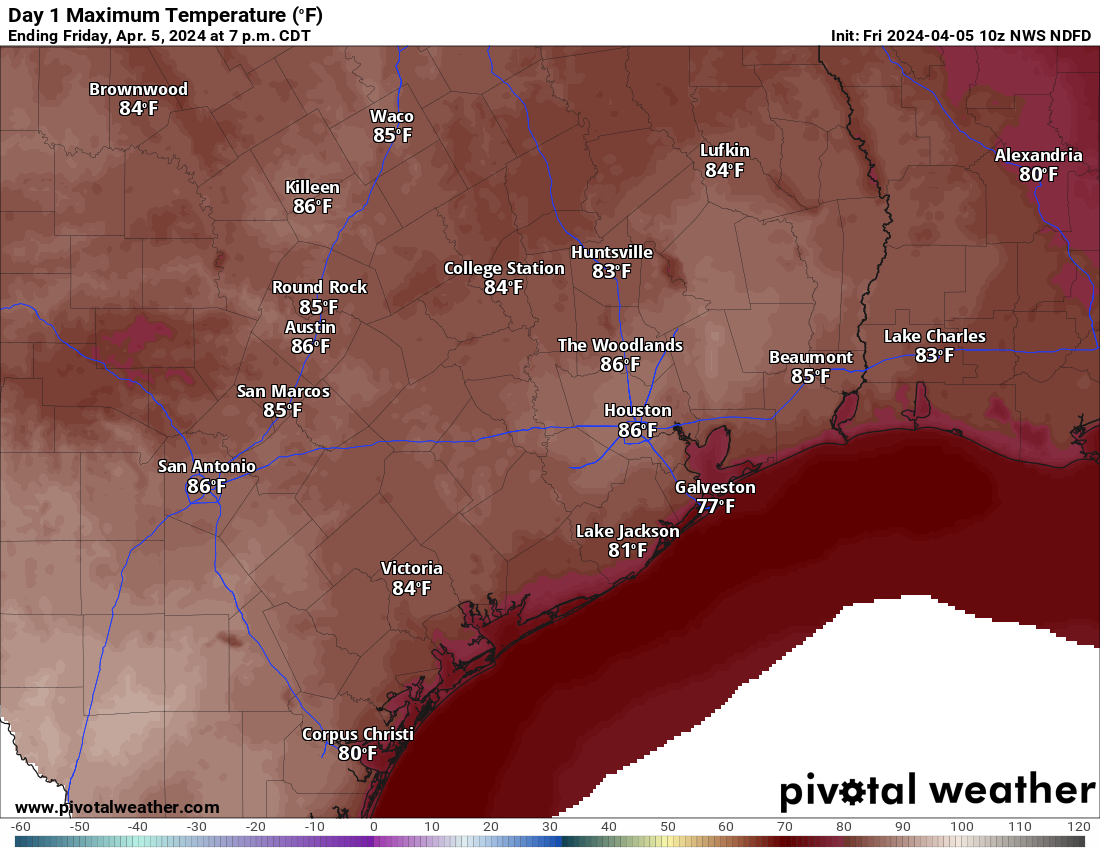 More humid this weekend and unsettled next week, as Houston’s eclipse ...