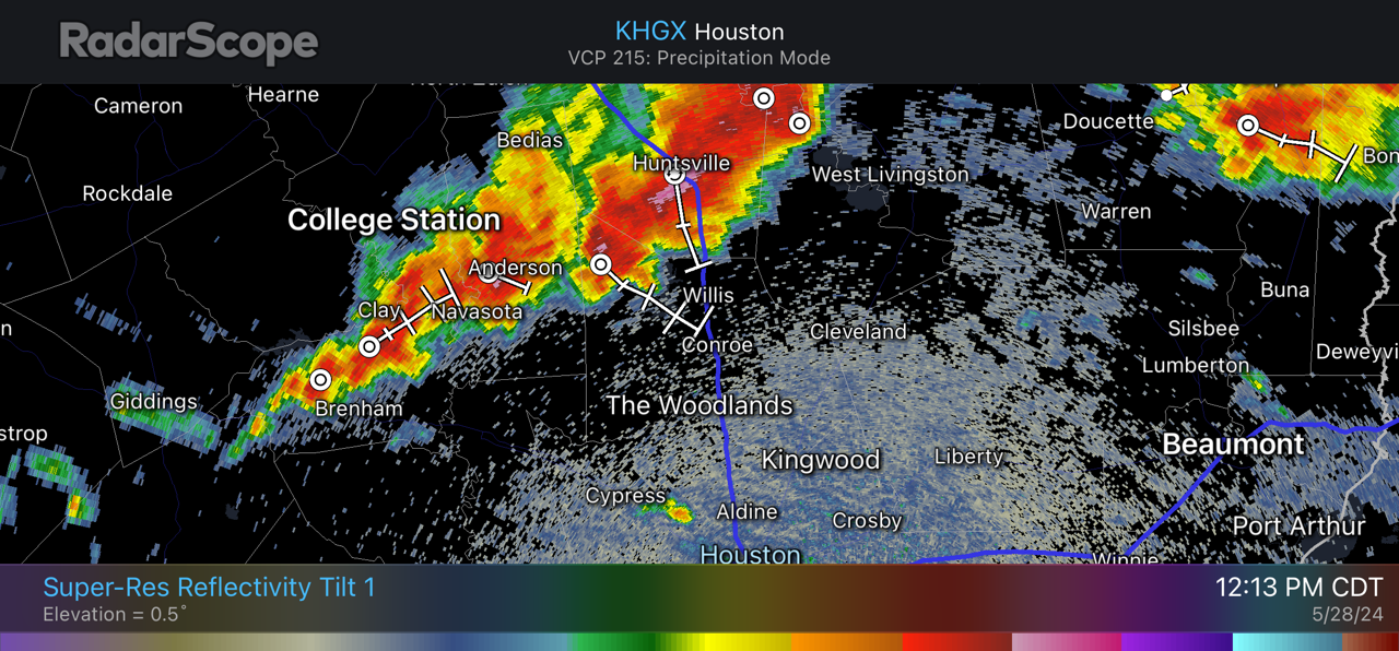 Severe thunderstorms incoming to the Houston area on Tuesday afternoon ...