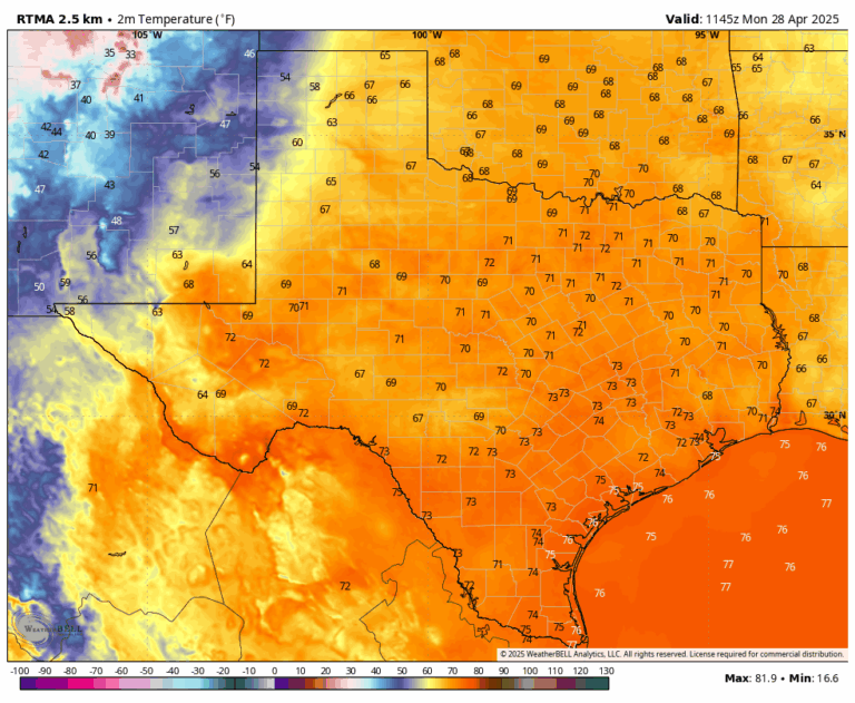 Houston to be warm, windy, and humid for awhile. Rain chances return ...