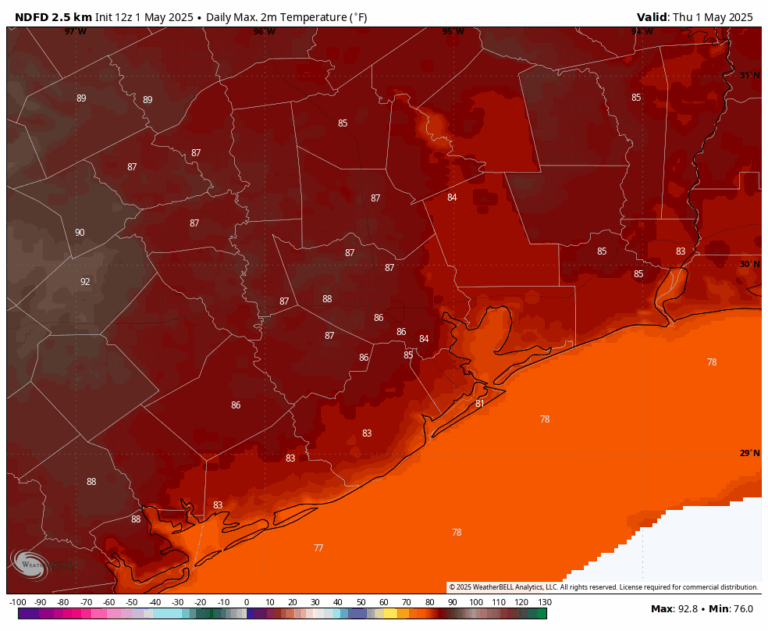 After a very warm April, storms will be possible on Friday ahead of one ...
