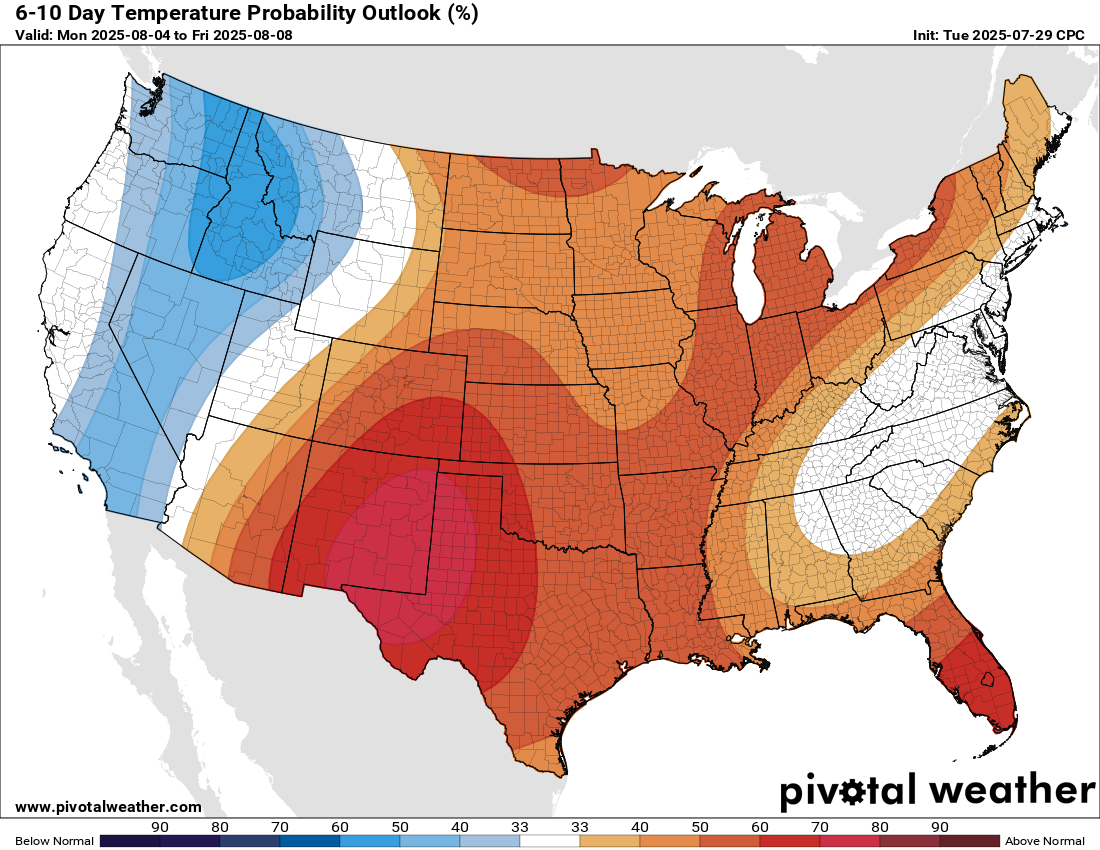 Sizzling heat (with a bit of dry air) for a bit longer before rain ...