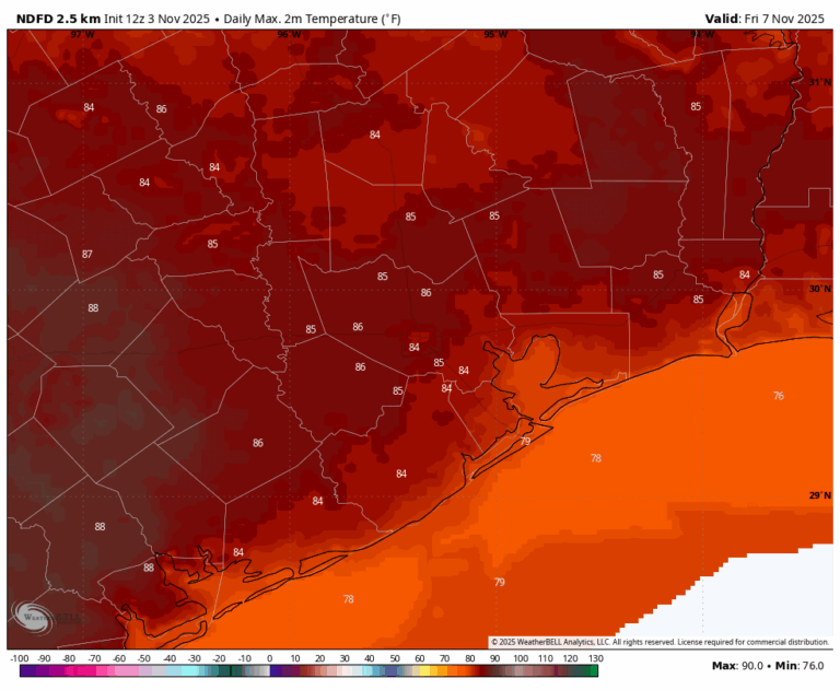 Temperatures will gradually warm this week before a front this weekend ...