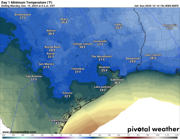 Clearing skies by evening should allow for a light freeze in parts of ...